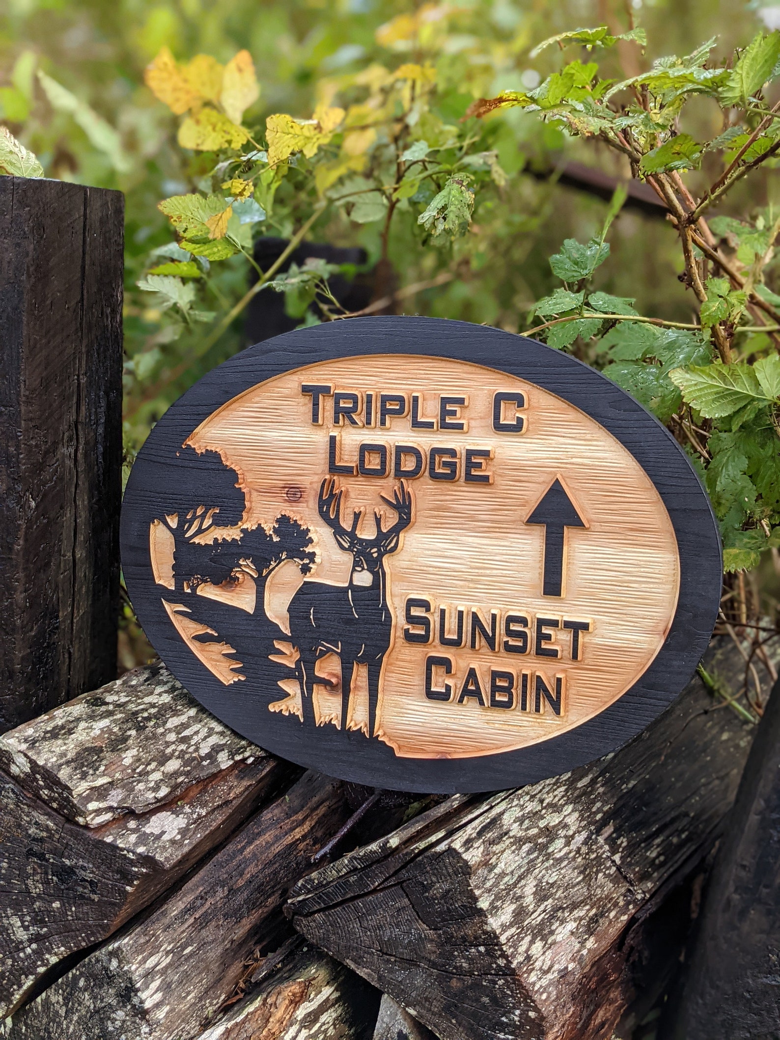 Rustic Cedar Driveway Address Sign for Estates Residential - Etsy