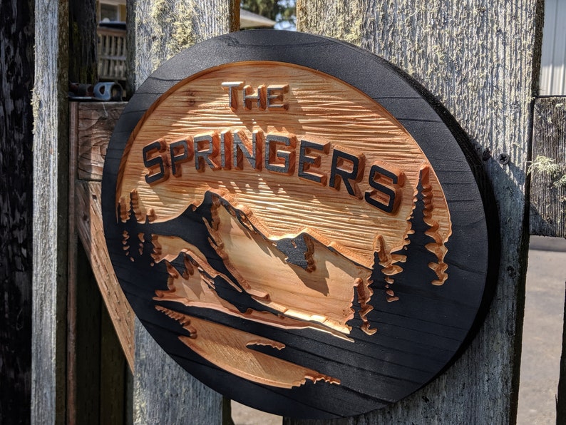 Custom Personalized Beach House Wave Theme Carved Name Outdoor | Etsy