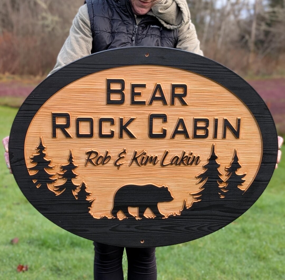 Custom Driveway Sign, Last Name Sign, Gateway Sign, Eagle Sign, Cabin ...