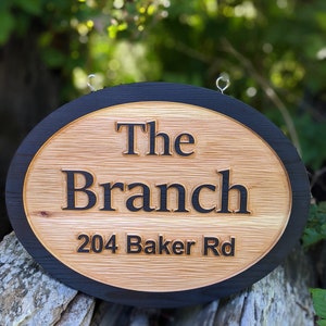 Custom Personalized Carved Rustic Name Outdoor Wood Sign Personalized ...
