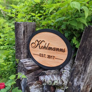 Rustic Outdoor Personalized Wood Sign, Farmhouse, Cedar, Custom Last ...