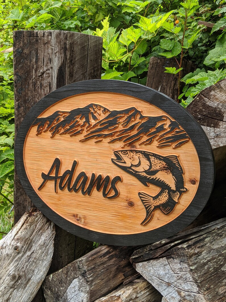 Rustic Cedar Driveway Address Sign for Estates Residential - Etsy