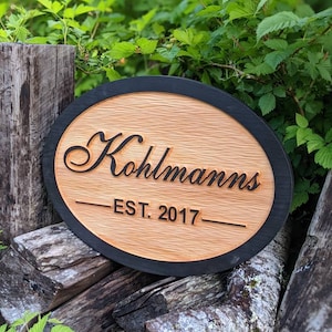 Custom Personalized Carved Name Outdoor Wood Sign - Etsy