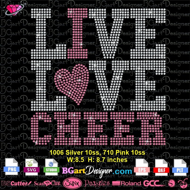 Cheer Rhinestone - Etsy