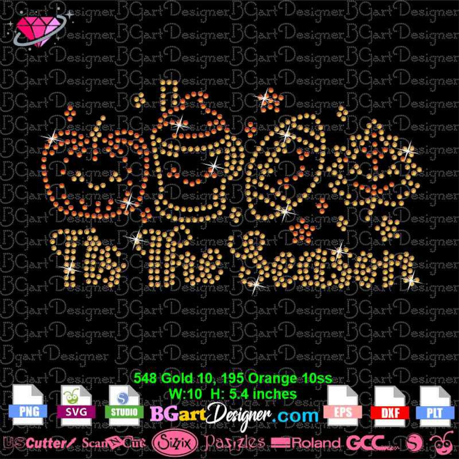 Digital Download Tis the Season Fall Rhinestone Bling - Etsy