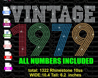 Birthday Rhinestone Svg | Etsy