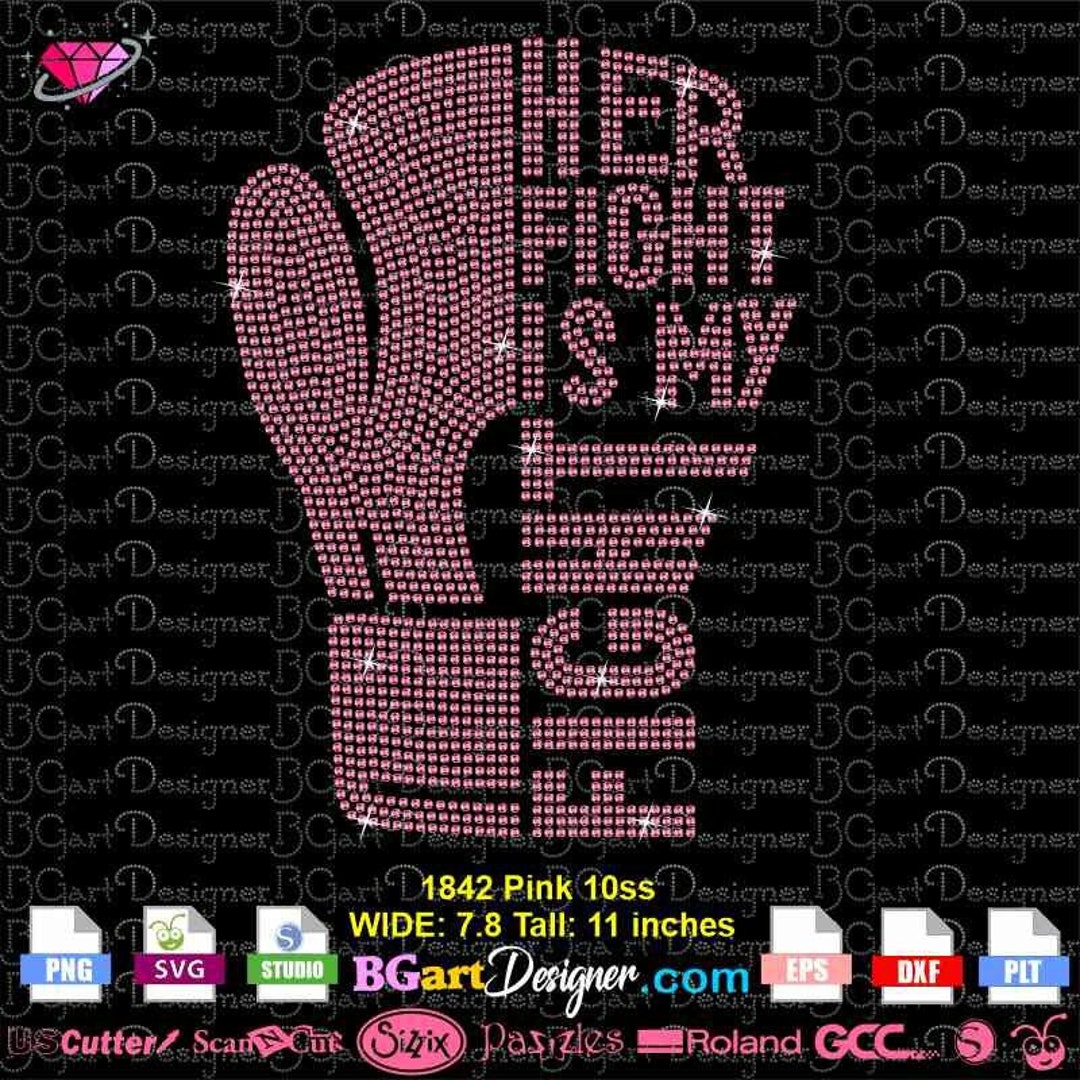 Download Digital Rhinestone Template Fight Boxing Gloves Svg, Bling ...