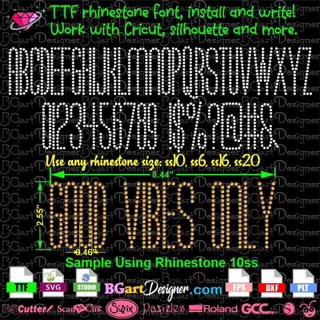 Bling Tall Fonts Alphabet One Row Rhinestone Thin Letters - Etsy