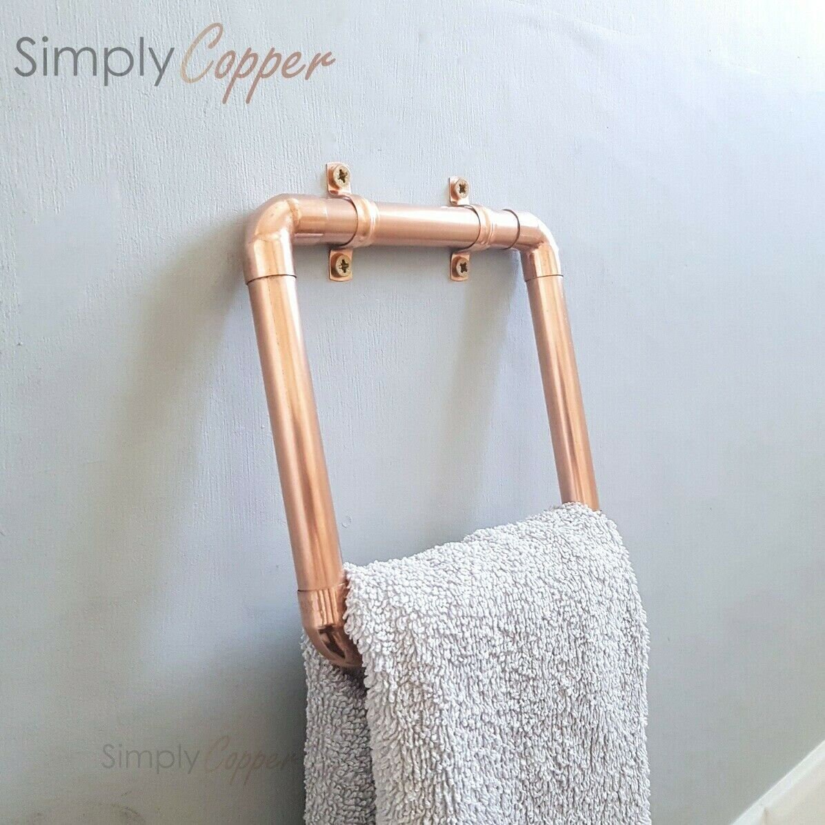 Copper Toilet Roll Holder & Towel Ring / Holder Handmade | Etsy