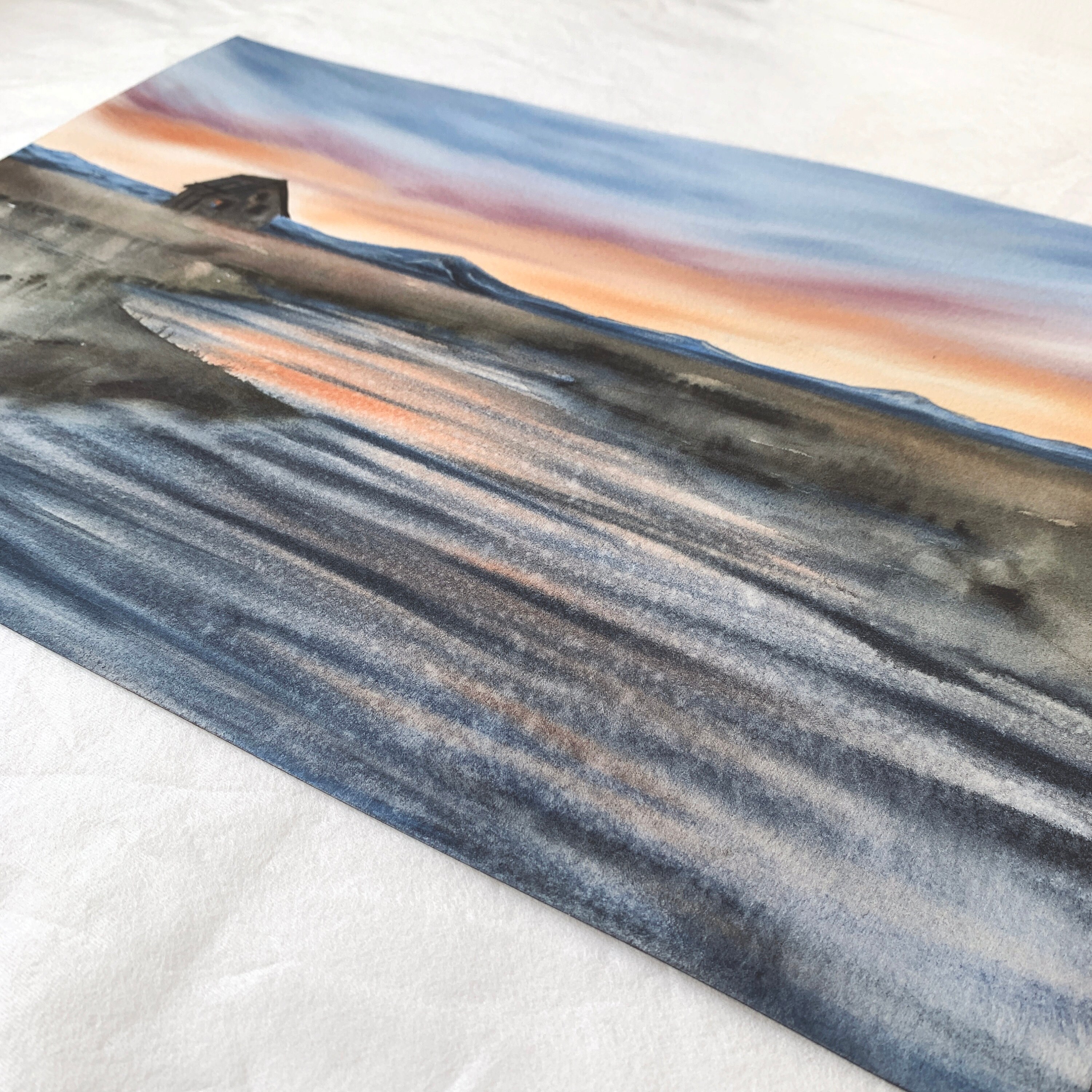 Nature Painting Watercolor Landscape Painting Original Art Wall Decor ...