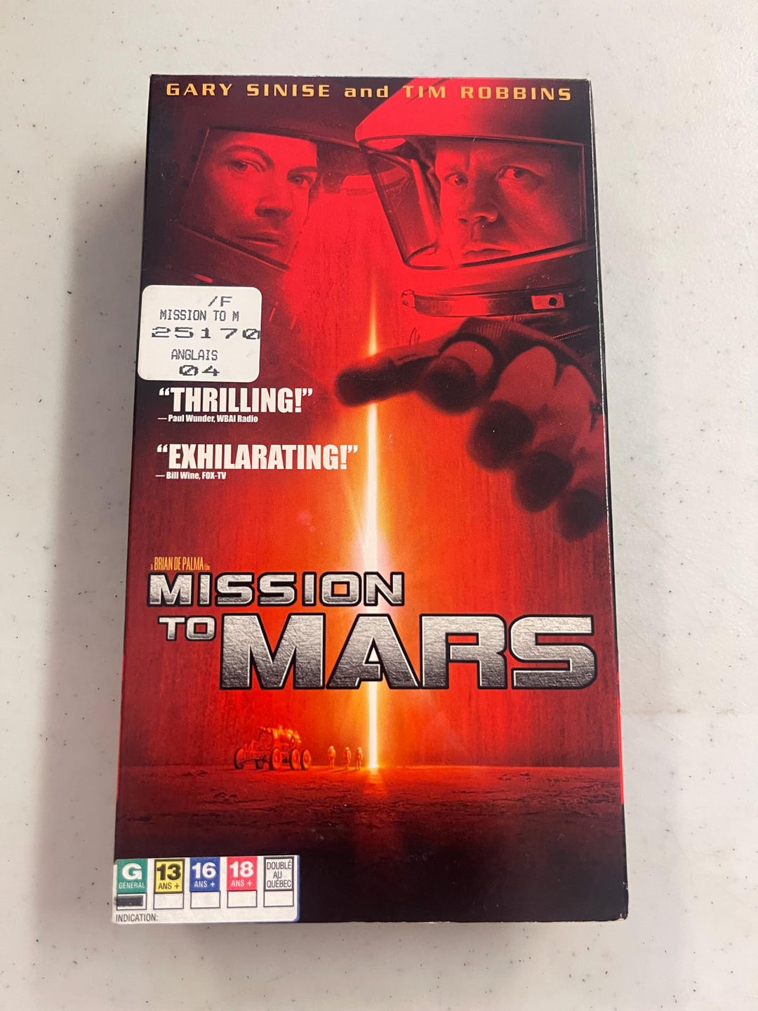 Mission to Mars VHS - Etsy