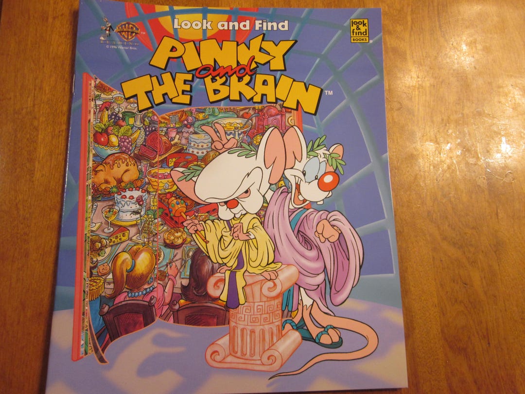Look and Find Pinky & the Brain Book - NEW 1996 Warners Brothers ...