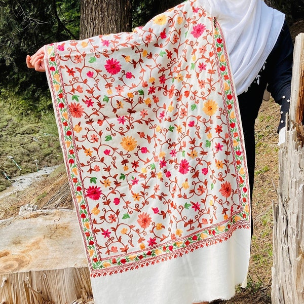 Boho Scarf Embroidered - Etsy