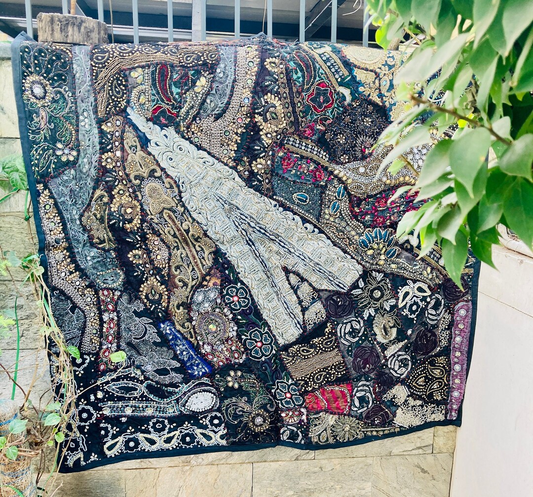 Stunning Wall Hanging/table Cloth, Handmade Zardozi Barmer Rajasthan ...