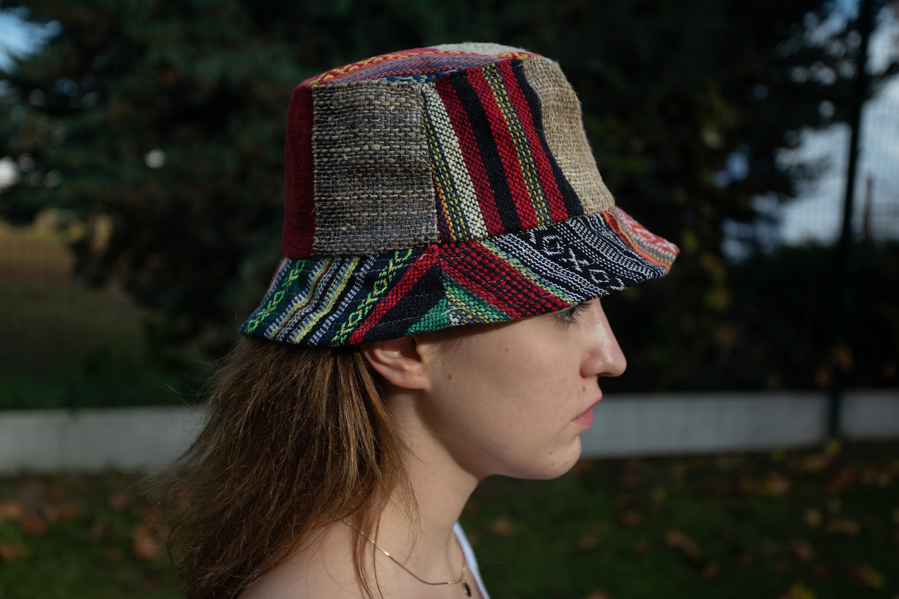 Patchwork Multicolour Eco Friendly Hemp Bucket Hat Boho Hemp - Etsy