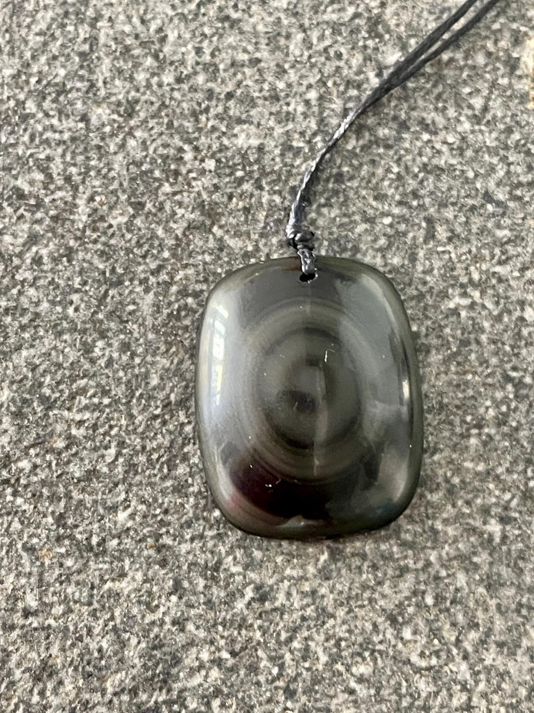 Rainbow Obsidian Amulet, Obsidian Stone Necklace, Obsidian Jewelry ...
