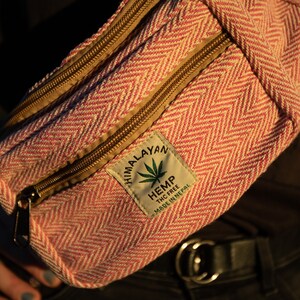 Large Hemp Fanny Pack Vegan Waist Bag Colourful Hip Pack - Etsy