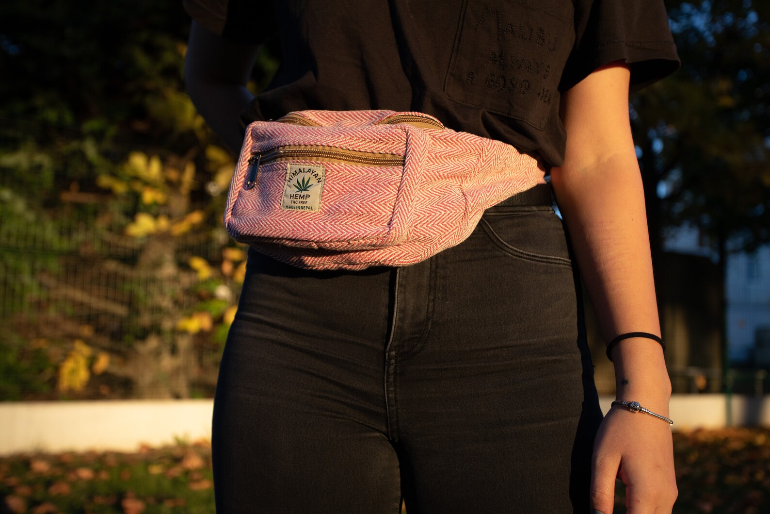 Large Hemp Fanny Pack Vegan Waist Bag Colourful Hip Pack - Etsy