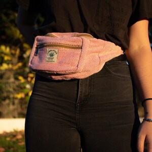 Large Hemp Fanny Pack Vegan Waist Bag Colourful Hip Pack - Etsy