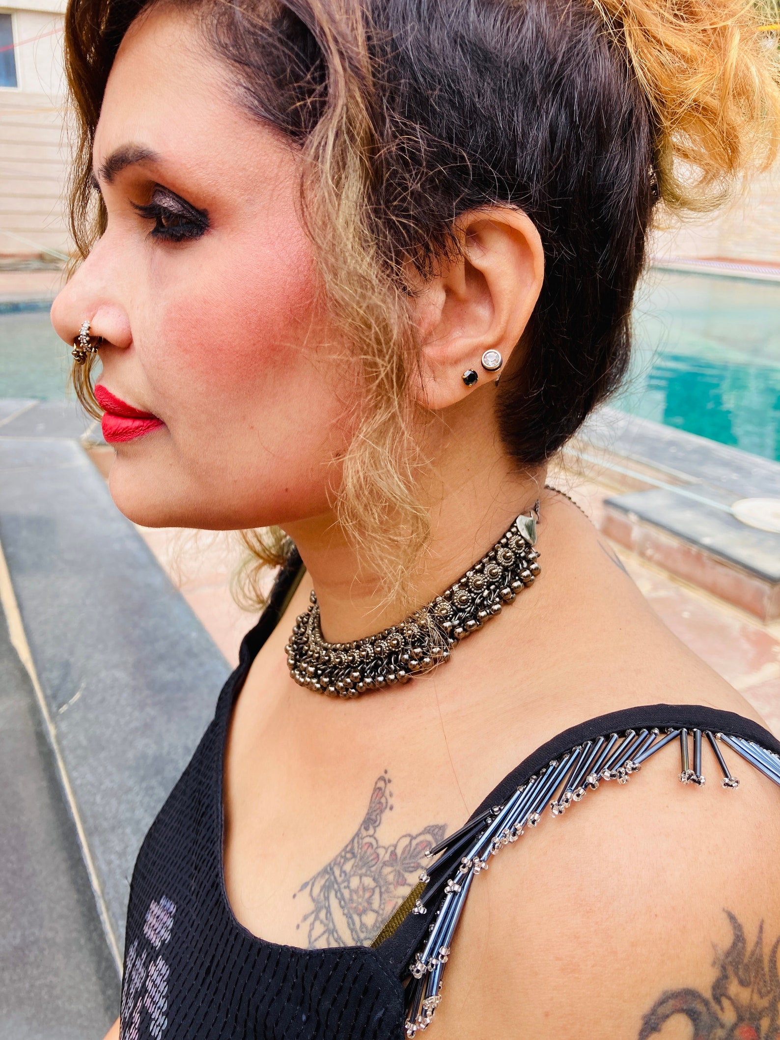 Handmade Ghunghroo Choker: Indian Tribal Bell Necklace - Etsy
