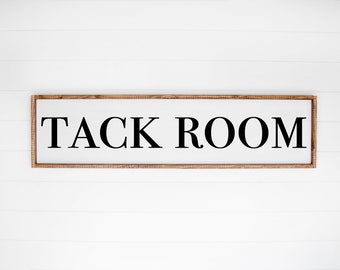 Hand Painted Tack Room Sign. Hand Painted Wood Sign. Tack | Etsy