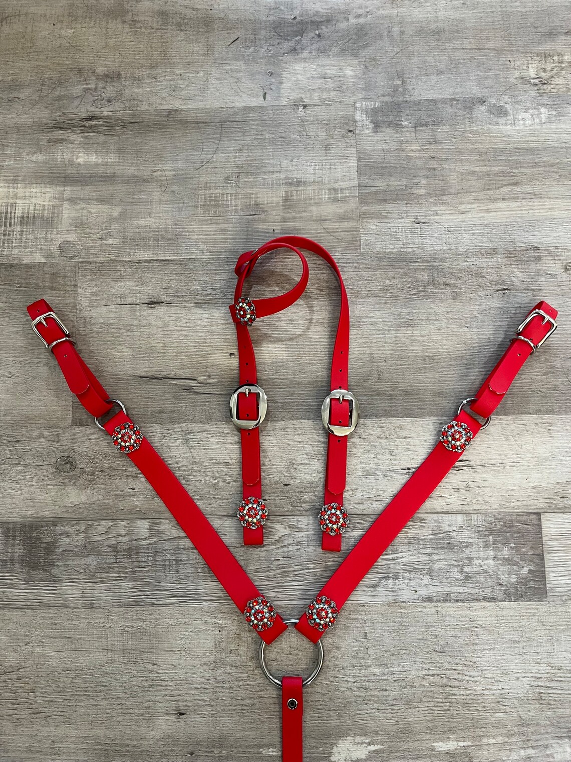 Rhinestone One Ear Headstall/bridle, Handmade Using Biothane - Etsy