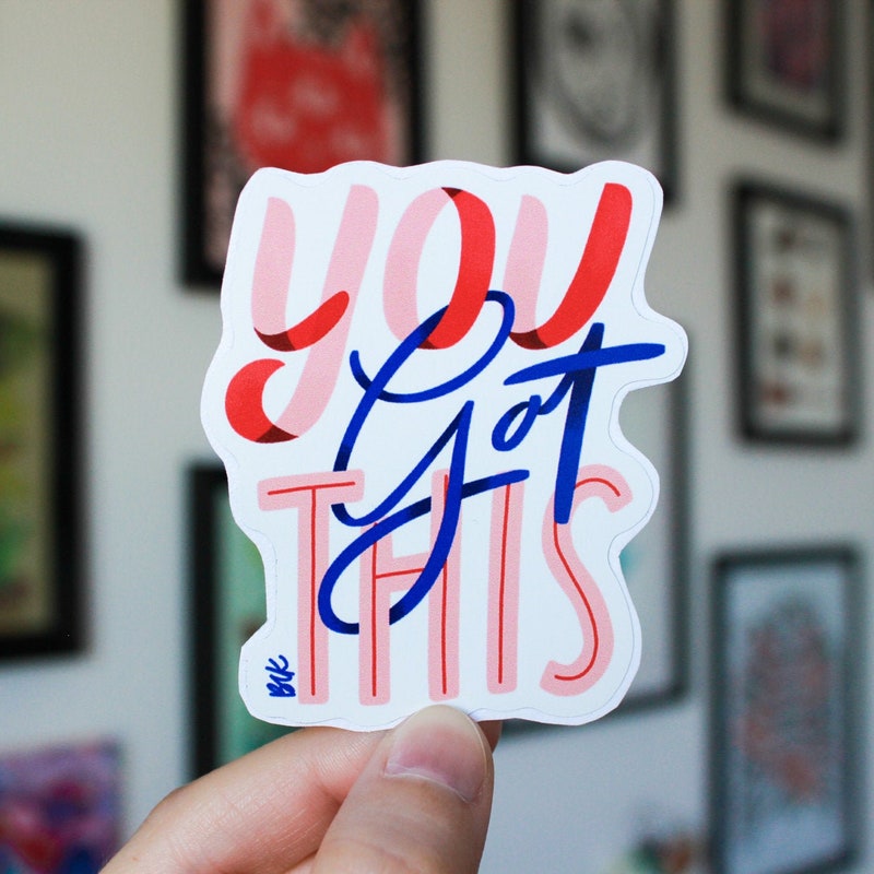 Typography Stickers - Etsy