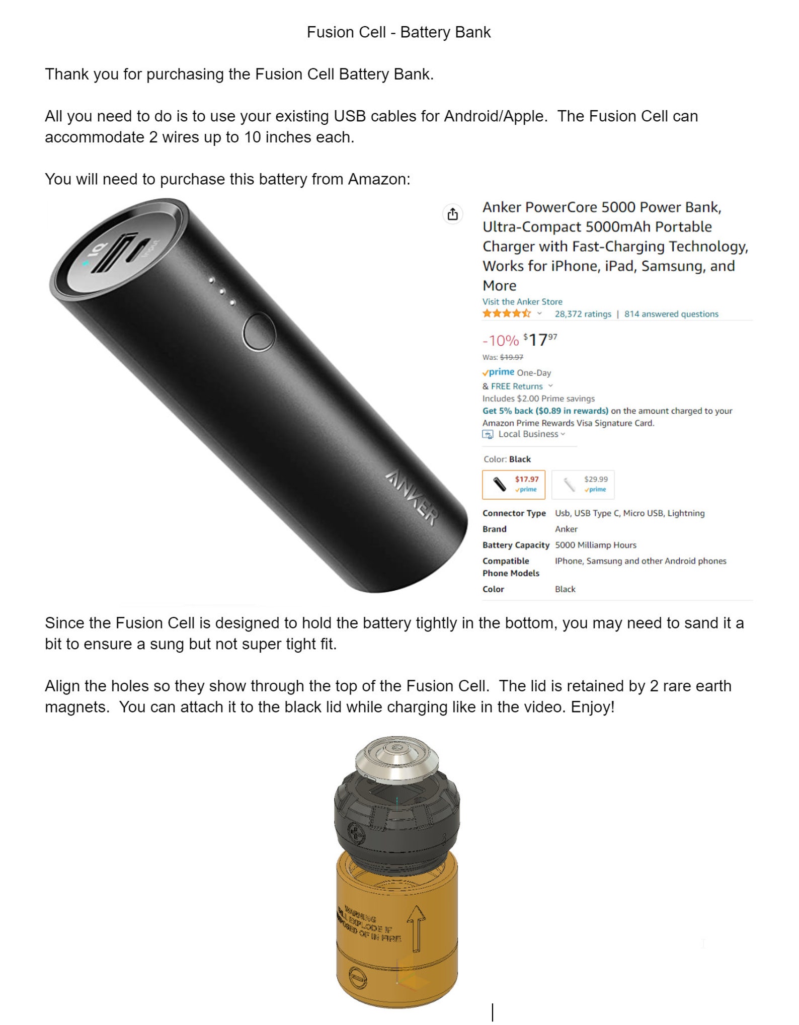 Fallout Fusion Cell Battery Bank KIT battery NOT - Etsy