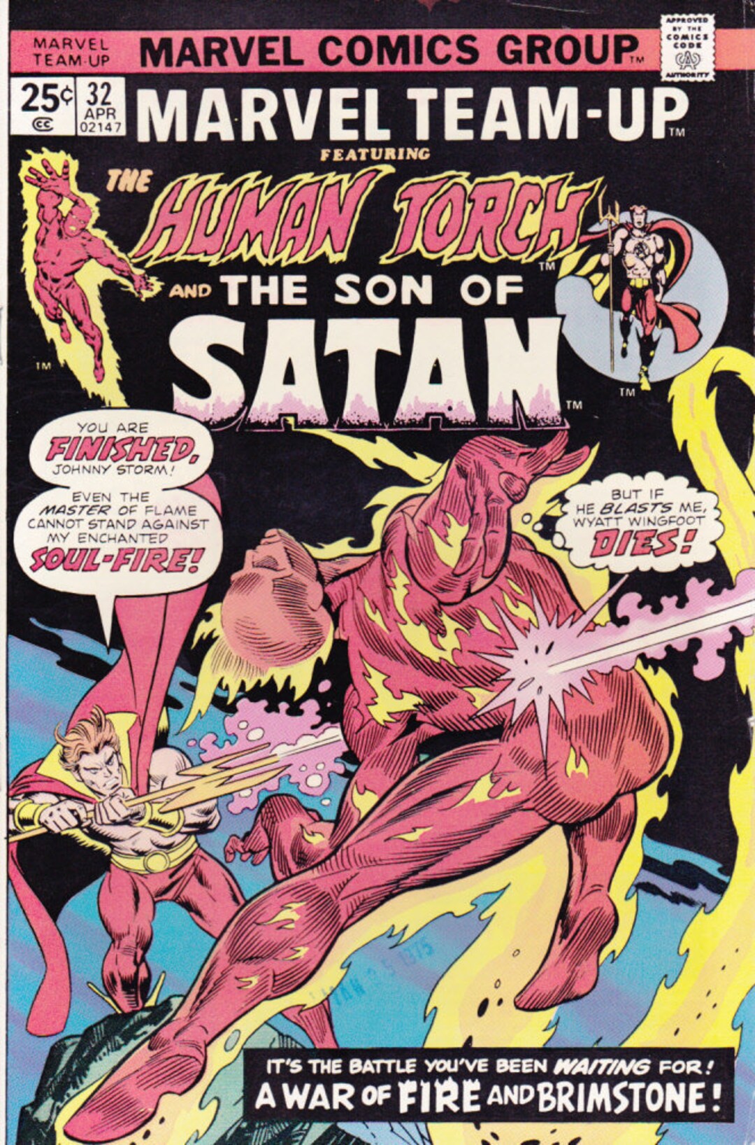Son of Satan Human Torch Marvel Comic Team up 32 - Etsy