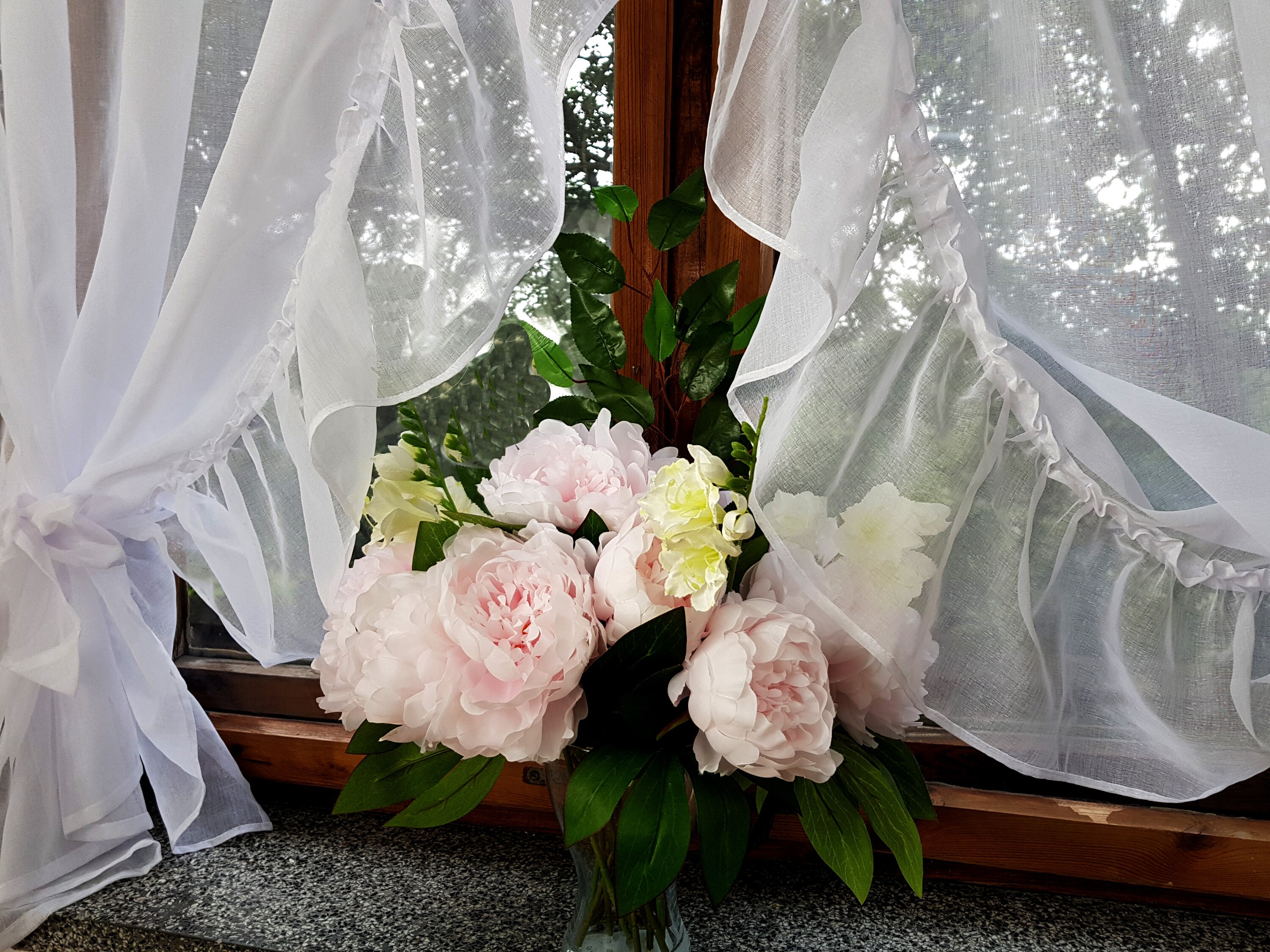 White Semi Sheer Curtain | White Frills | Romantic Frill | Curtain Tape ...