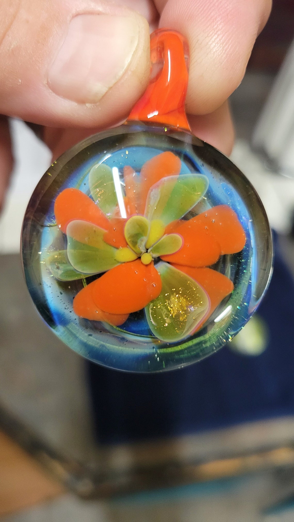 Flower Implosion Pendant - Etsy