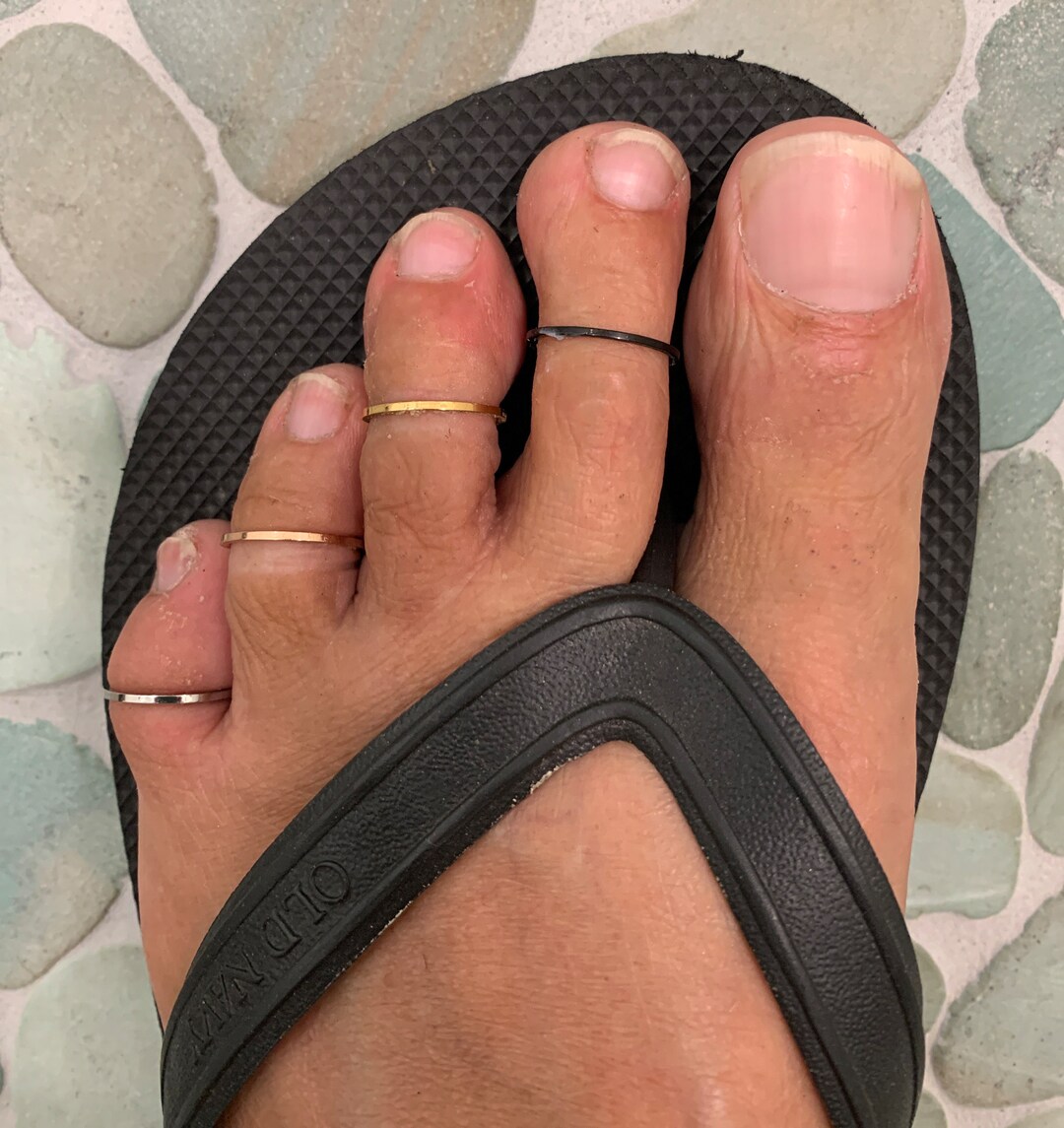Stainless Steel 1mm Stackable Fitted Toe Ring Sizes 3, 4, 5, 6 Midi ...