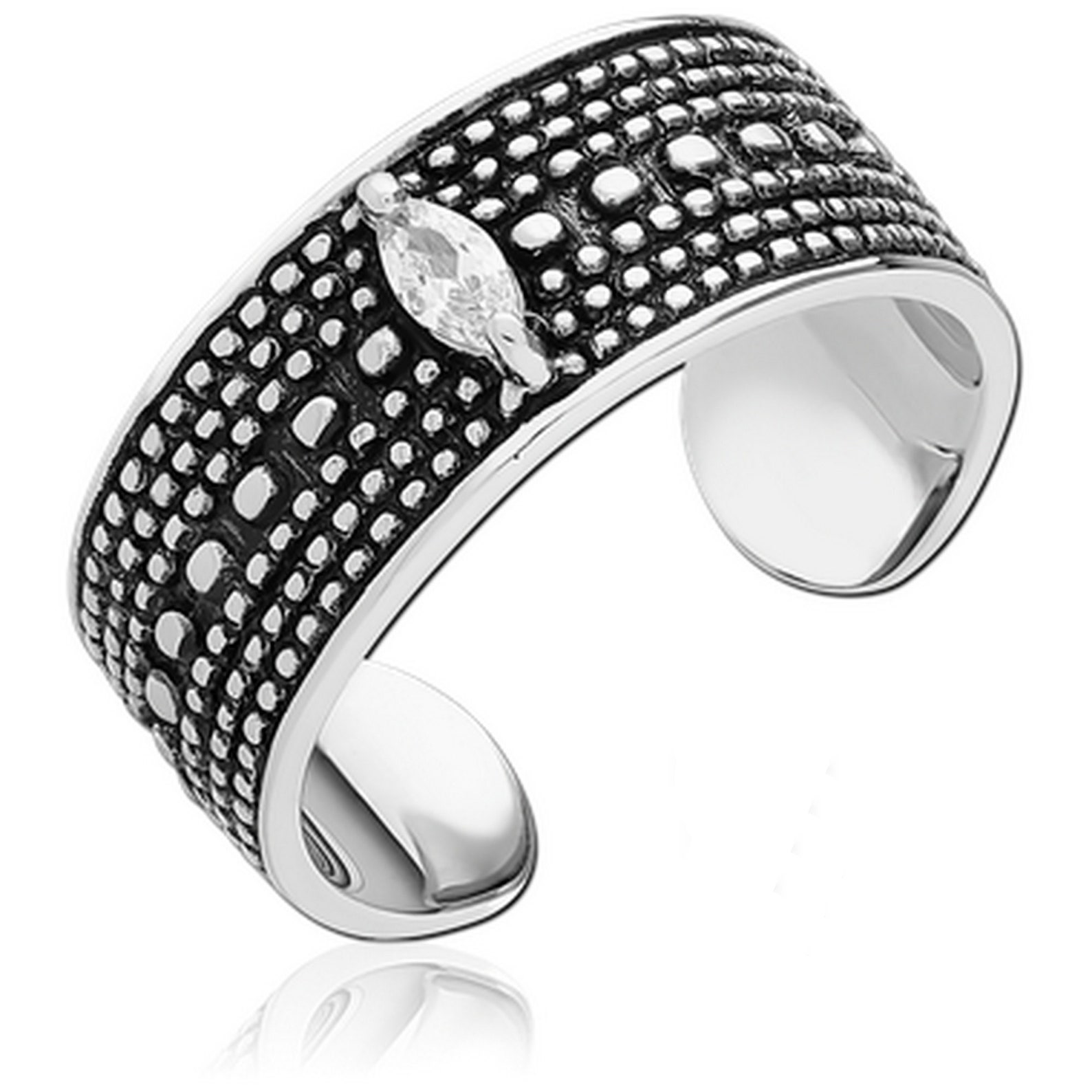 Stainless Steel Toe Ring Adjustable Mens Womens Cubic | Etsy