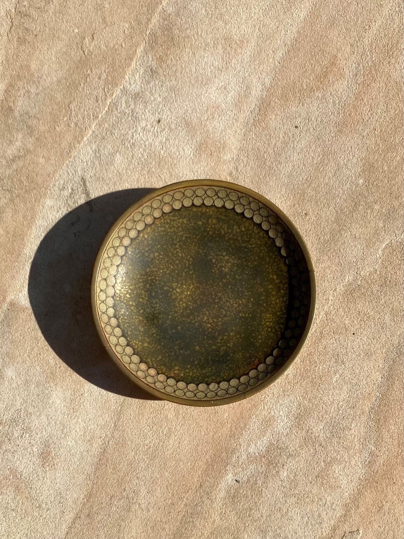 KÄTHE RUCKENBROD Vintage 50s / 60s Decorative Cloisonné Enamel on Brass ...