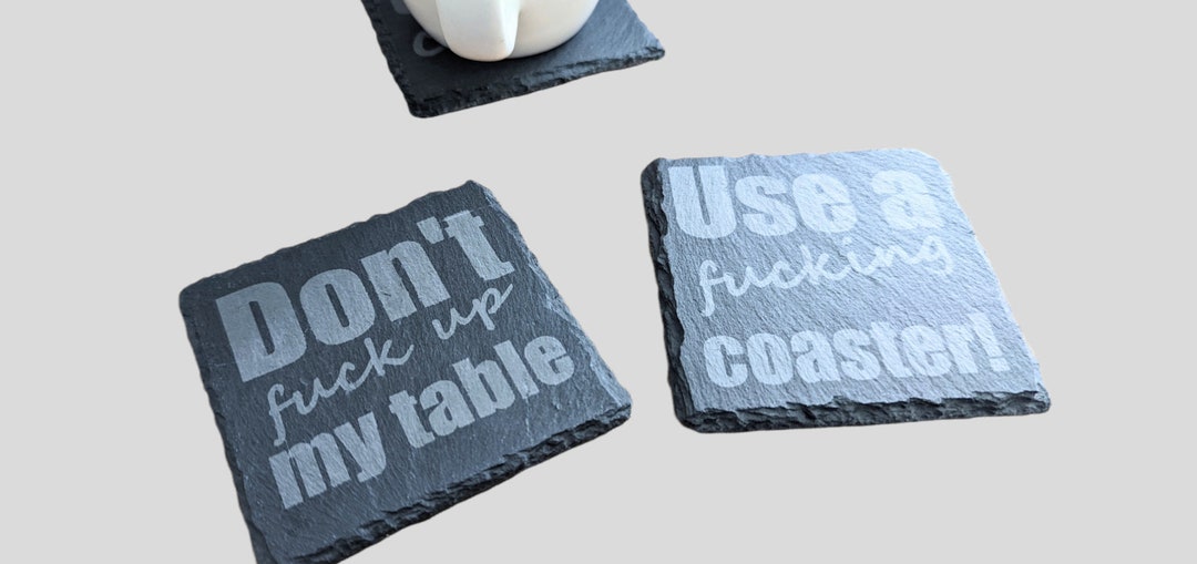 Slate Coaster Adult Rude Offensive Funny Gift - Etsy
