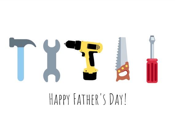 Digital Happy Father's Day Printable Card - Etsy
