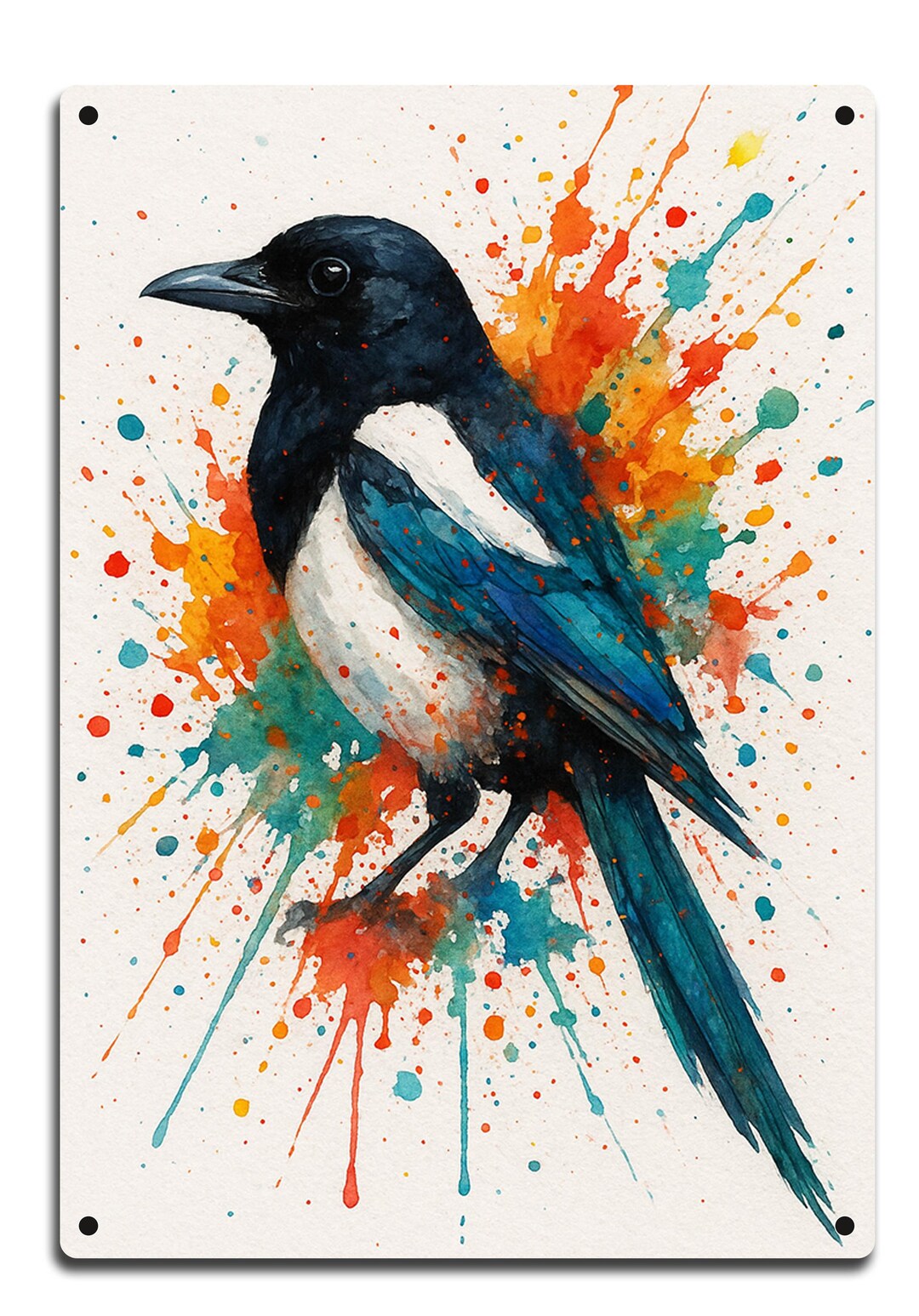 Magpie Sign Metal Wall PLAQUE Poster Art Print Picture Hanging - Etsy