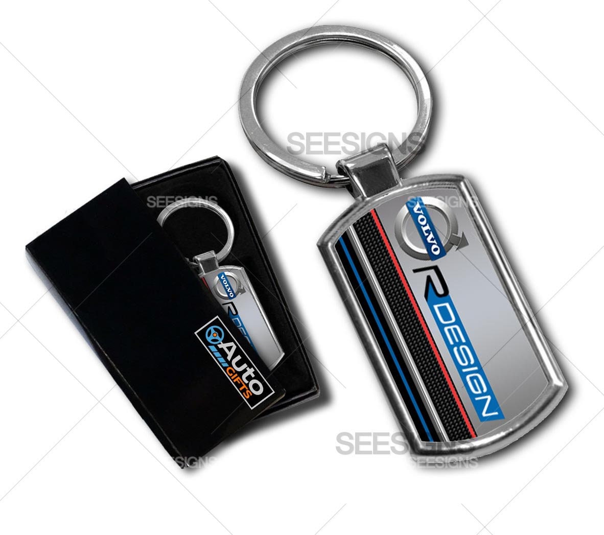 VOLVO R DESIGN Car Keyring Keychain Fob Metal New | Etsy