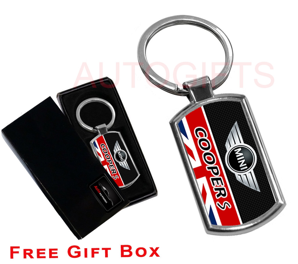 Mini cooper car keyring keychain fob metal new | Etsy