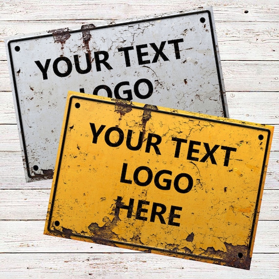 Custom Tin Sign Customised Metal Sign Vintage Rusted - Etsy