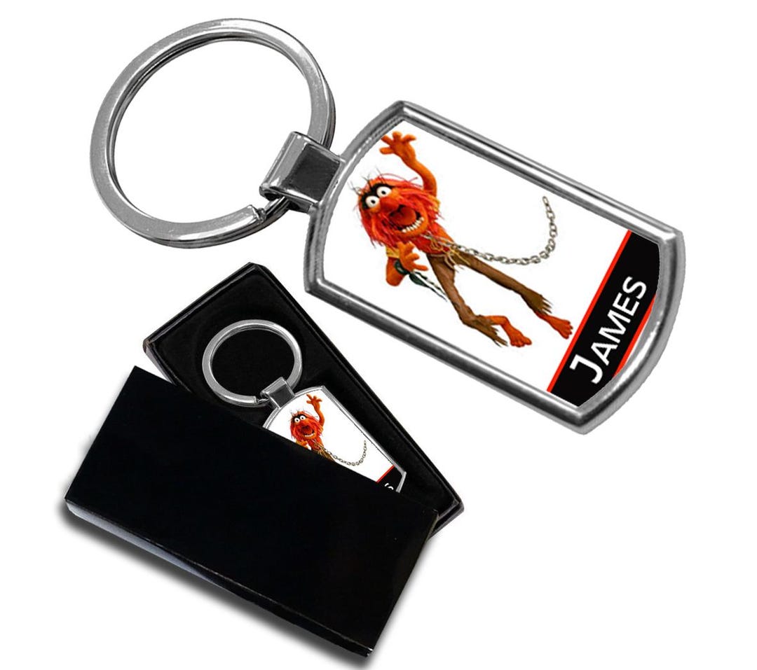 Animal ,muppet Show Inspired Personalised Keyring / Bag Tag / Key Chain ...
