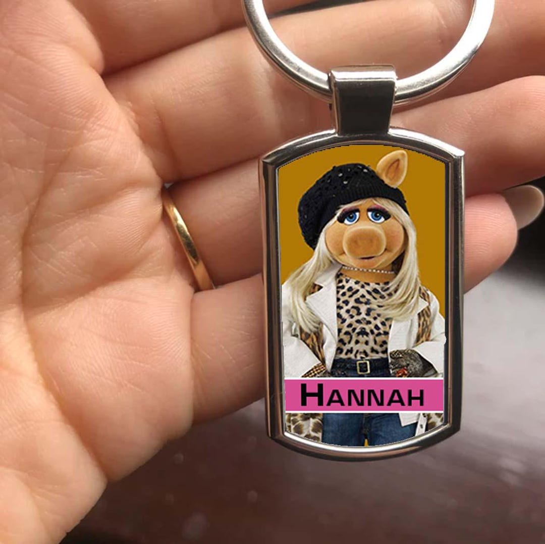 Personalised Piggy Muppet Show Keyring / Bag Tag / Key Chain in a Gift ...