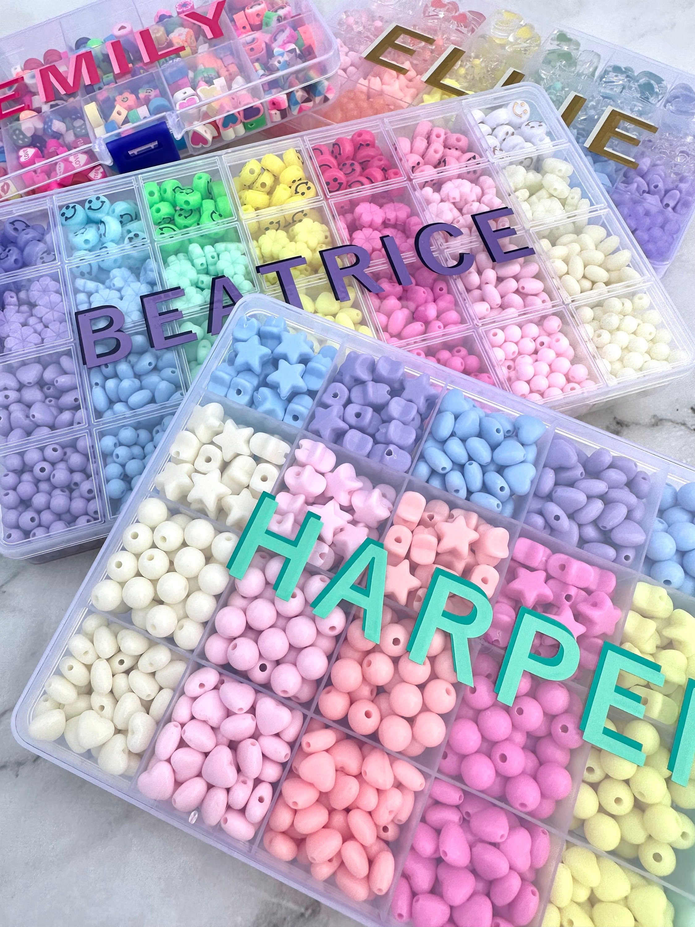 Personalized Gifts for Kids, Bead Bracelet, Bracelet Making Kit, DIY ...