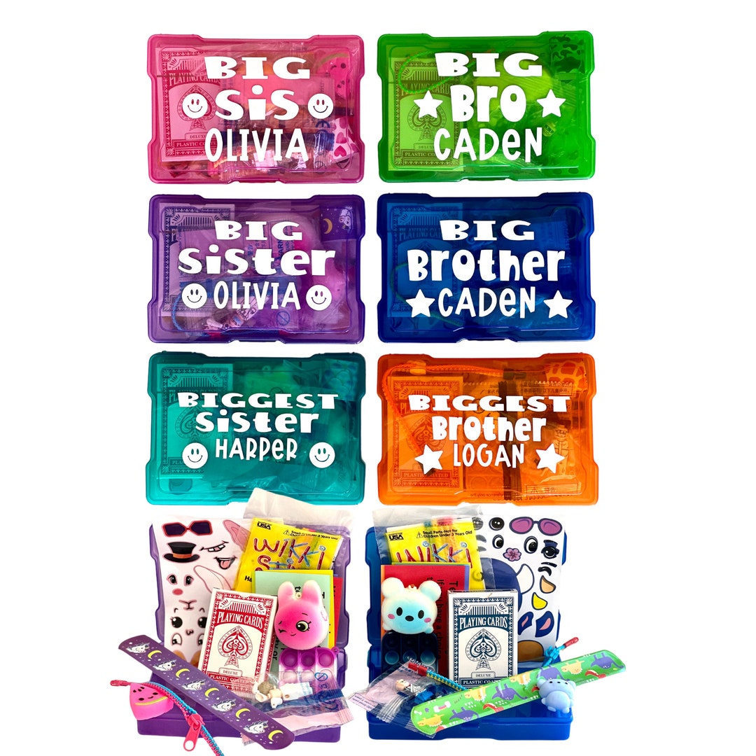Mini Big Brother Gift, Big Sibling Gift, Sibling Busy Box for Kids ...
