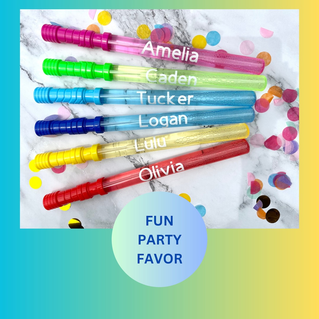 Large Bubble Wands, Personalized Pool Party Favors, Party Favors ...