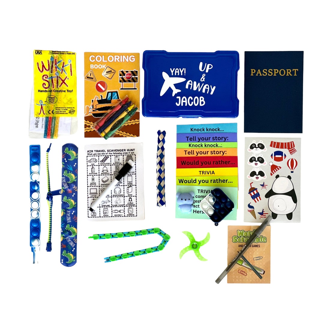 Mini Airplane Busy Box for Kids, Busy Box for Toddler on Plane, Busy ...