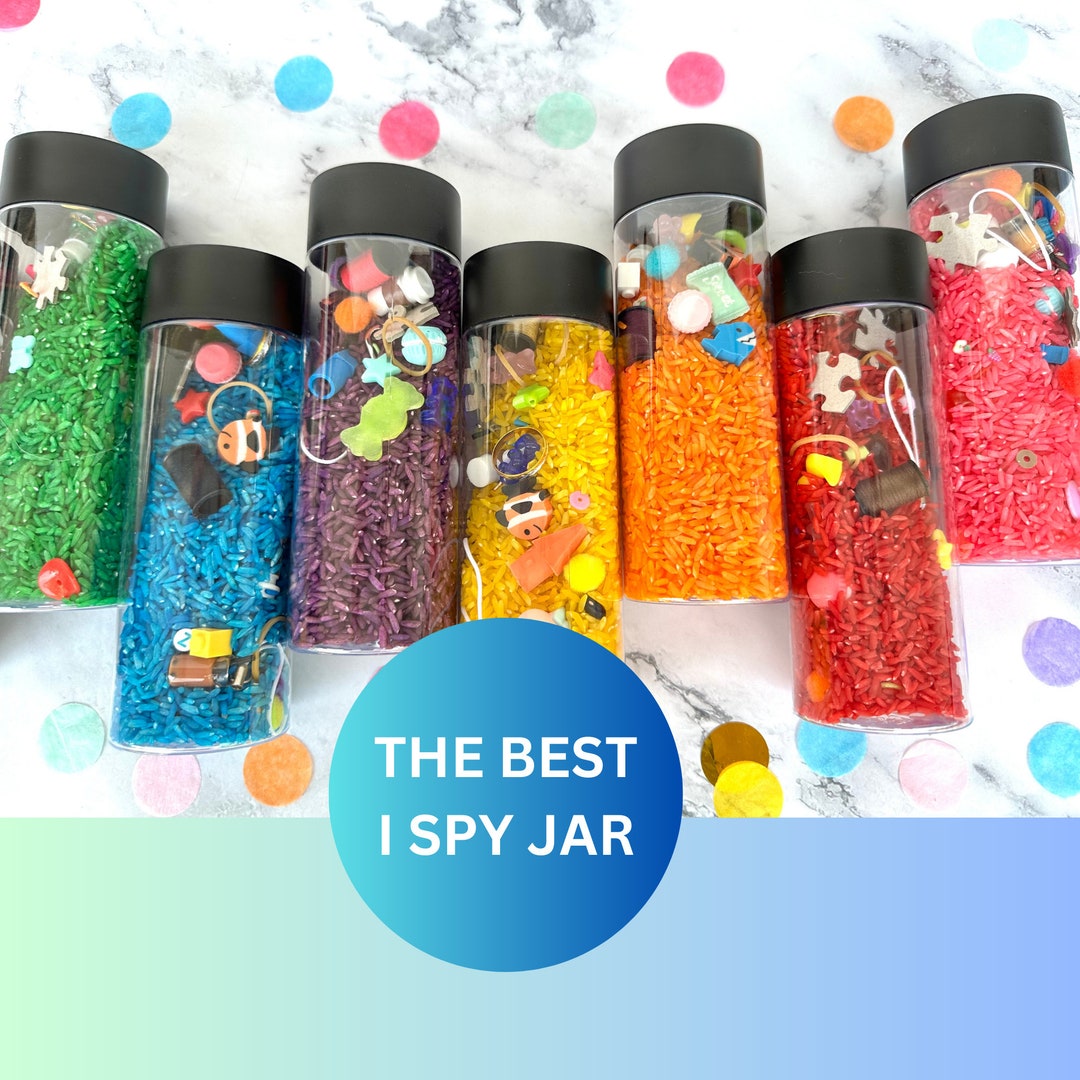 Sensory Bottle, I Spy Jar, I Spy Bottle, Calm Down Jar, Kids Travel ...