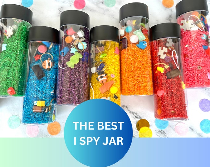 Sensory Bottle, I Spy Jar, I Spy Bottle, Calm Down Jar, Kids Travel ...