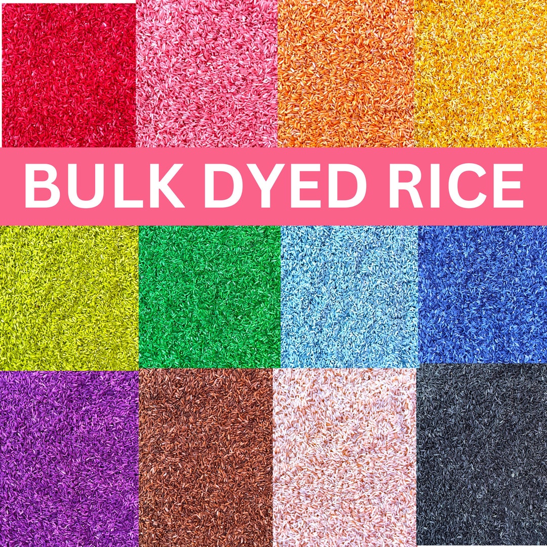 Sensory Bin Filler, Rainbow Colored Rice, Hand Dyed Rice, Sensory Table ...