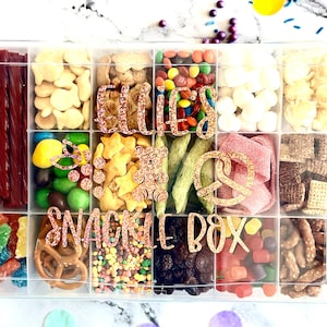 Personalized Snack Box, Snacklebox, Snackle Box, Lunch Box, Bento Box ...